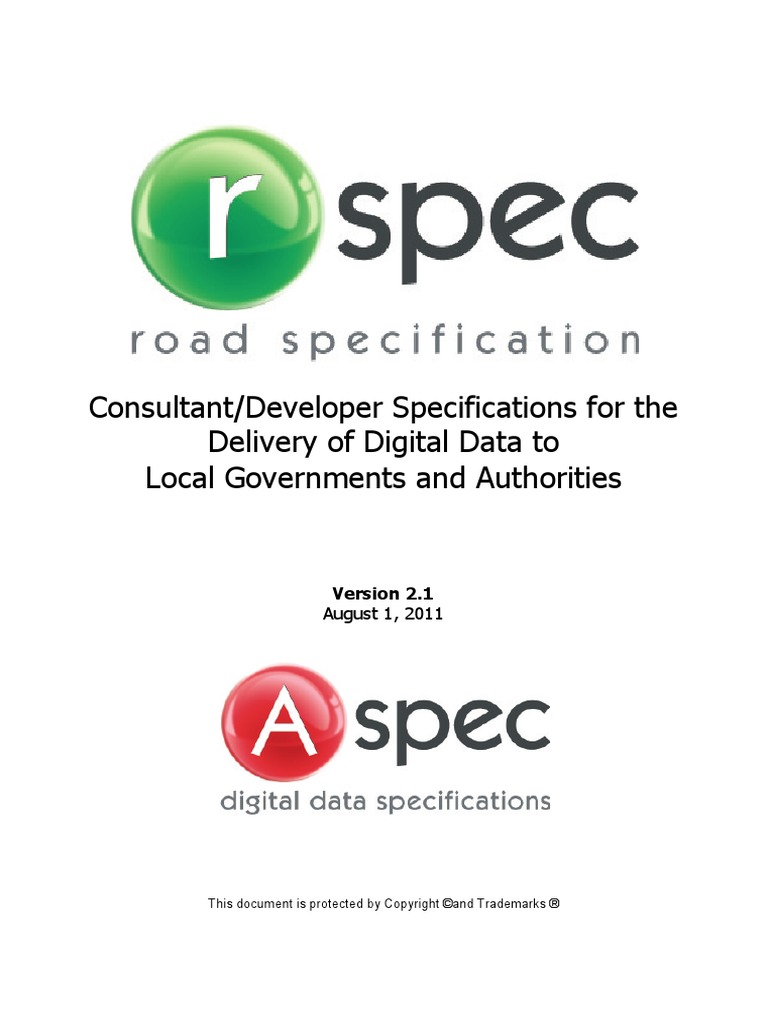 R-SPEC Digital Data Specifications | PDF | Surveying | Specification (Technical Standard)