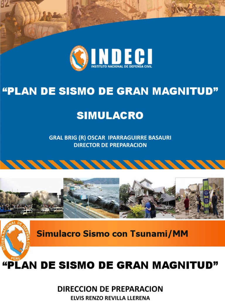 Indeci Simulacros PDF | PDF | Tsunami | Lima