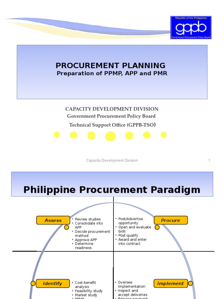 GPPB Procurement Planning Guide | PDF | Procurement | Capacity Building