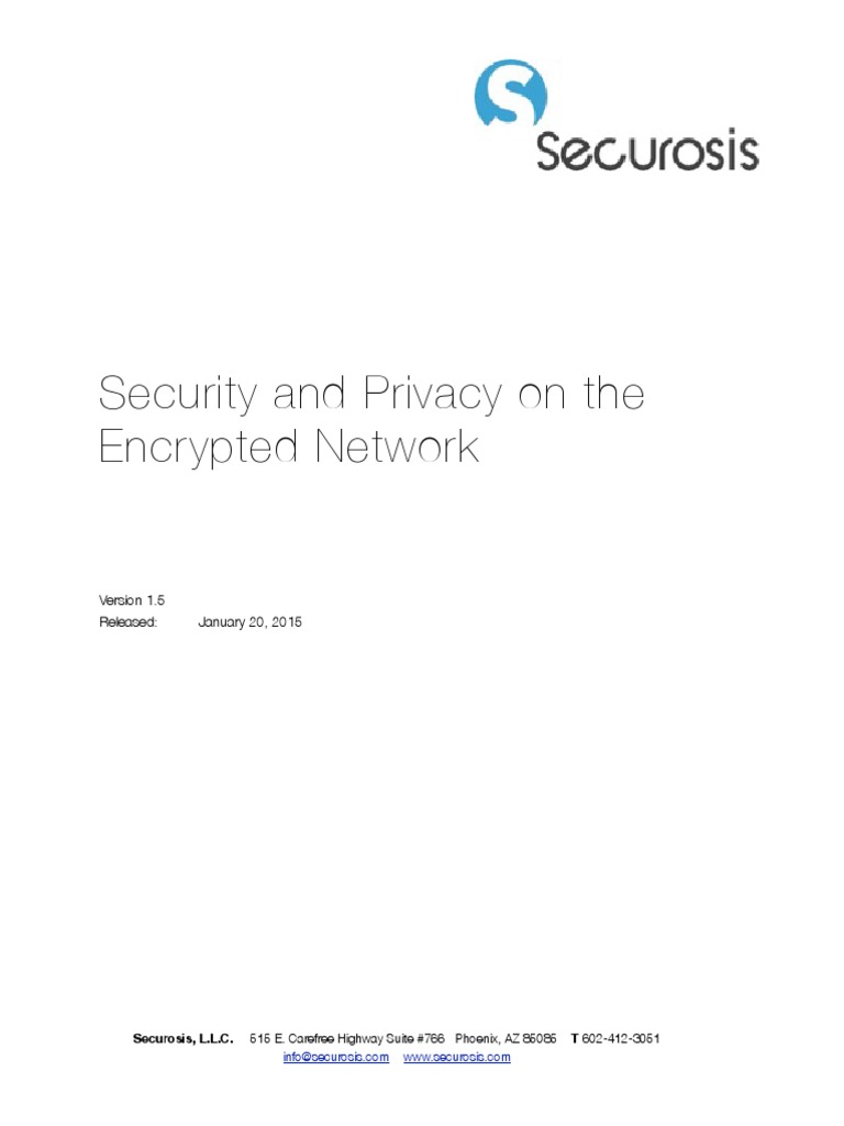Securosis SecurityPrivacyEncryptedNetwork FINAL | PDF | Cryptography | Encryption