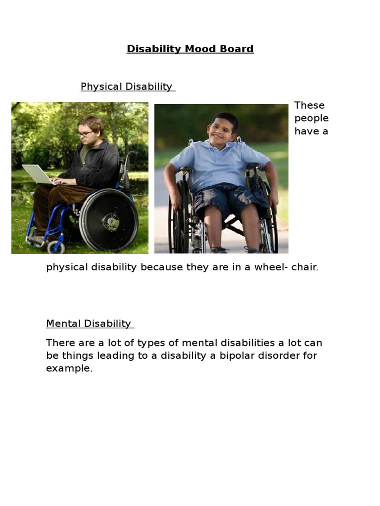 Disability Mood Board Overview | PDF