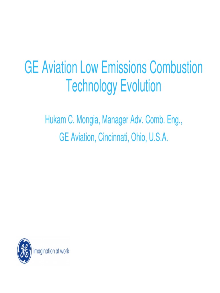 GE Aviation Low Emissions Combustion Technology Evolution | PDF ...