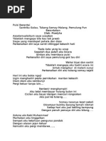 Puisi Berantai 3 Orang | PDF