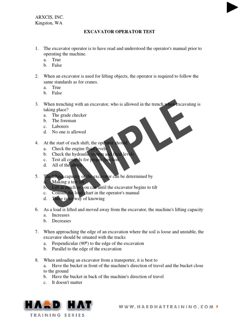 Excavator Test | PDF | Transport | Industries