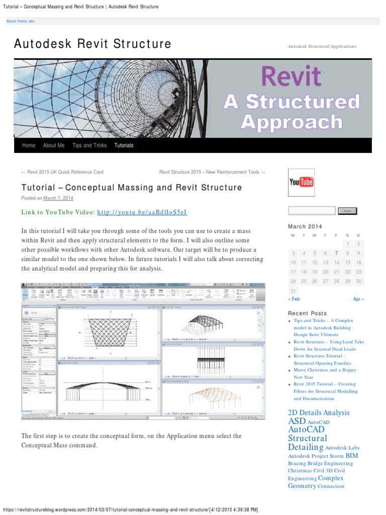Revit Conceptual Massing Tutorial | PDF | Autodesk Revit | Autodesk
