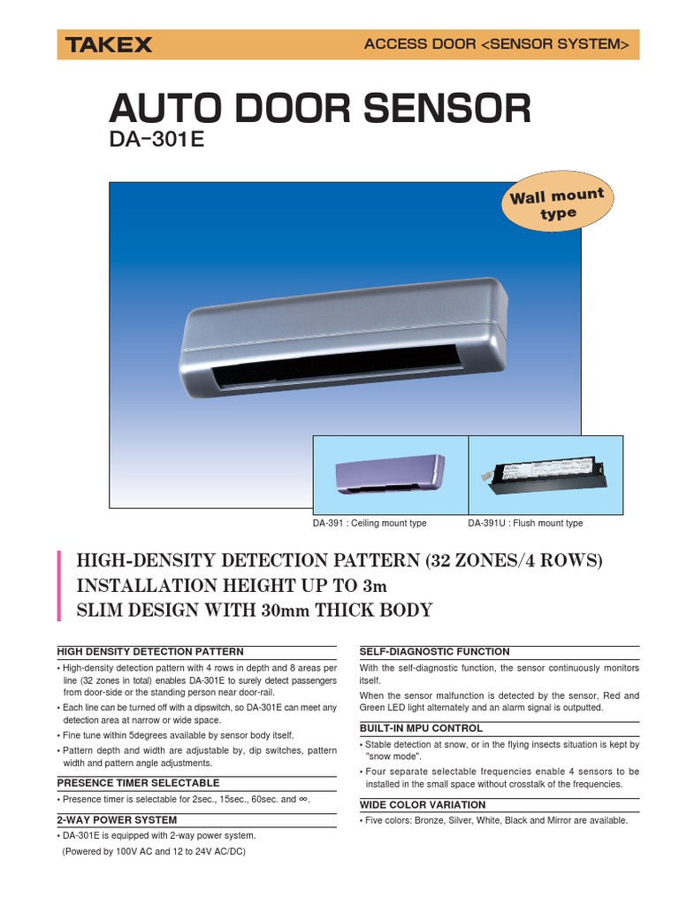 Takex DA-301E Data Sheet | PDF | Power Supply | Relay