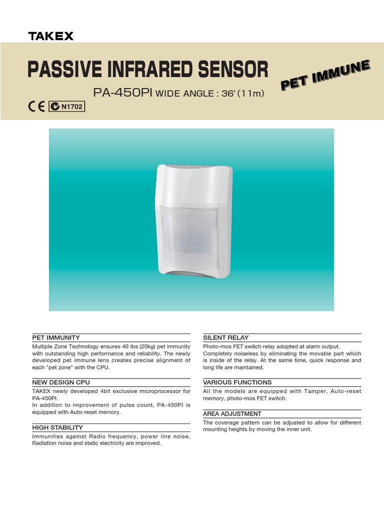 Takex PA-450PI Data Sheet | PDF | Electrical Engineering | Electromagnetism