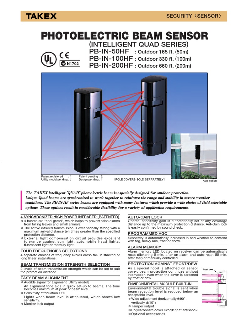 Takex PB-IN-50HF Data Sheet | PDF | Relay | Electrical Engineering