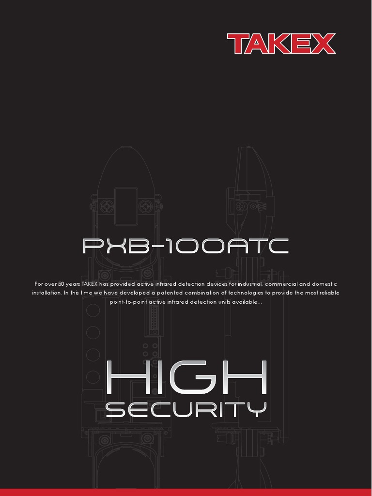 Takex PXB-100ATC Data Sheet | PDF | Infrared | Sensor