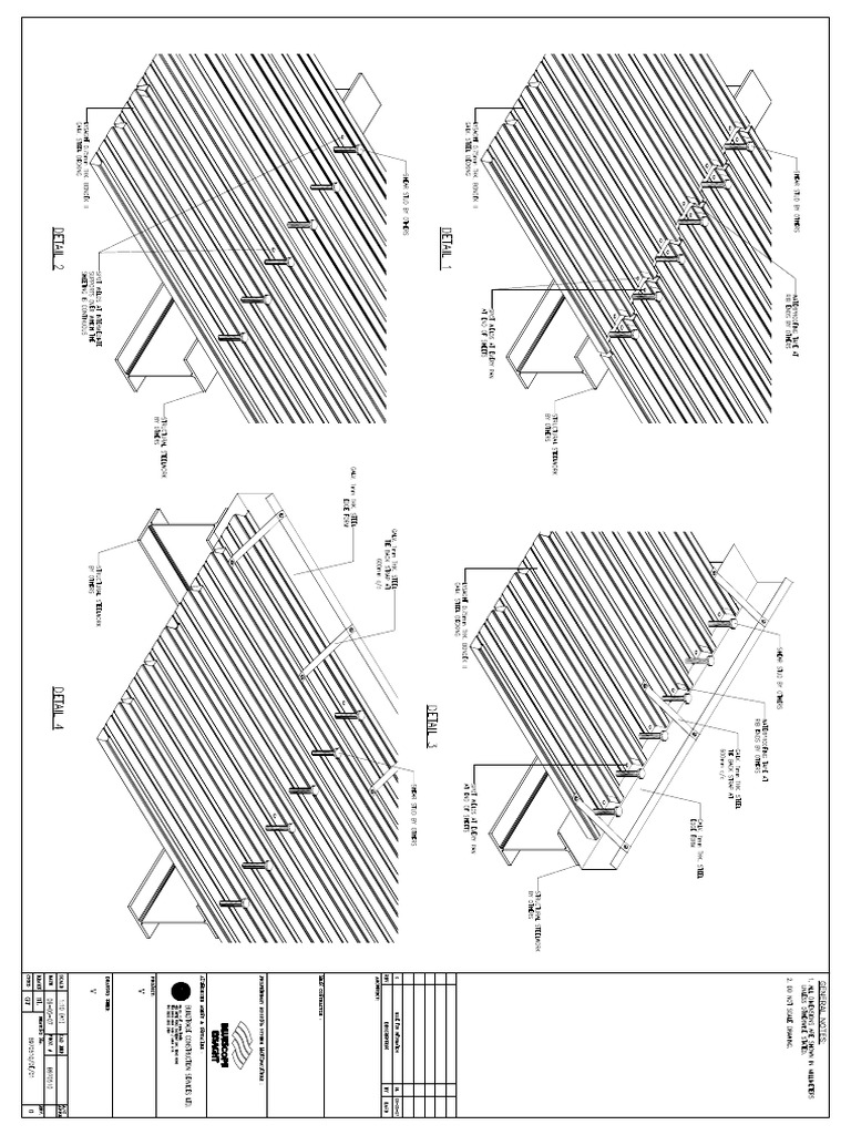 Steel Deck Installation Drawing | PDF