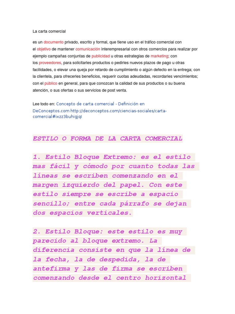 La Carta Comercial | PDF | Publicidad | Cliente