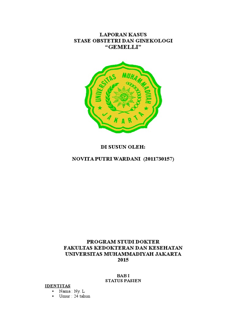 Laporan Kasus Gemelli | PDF