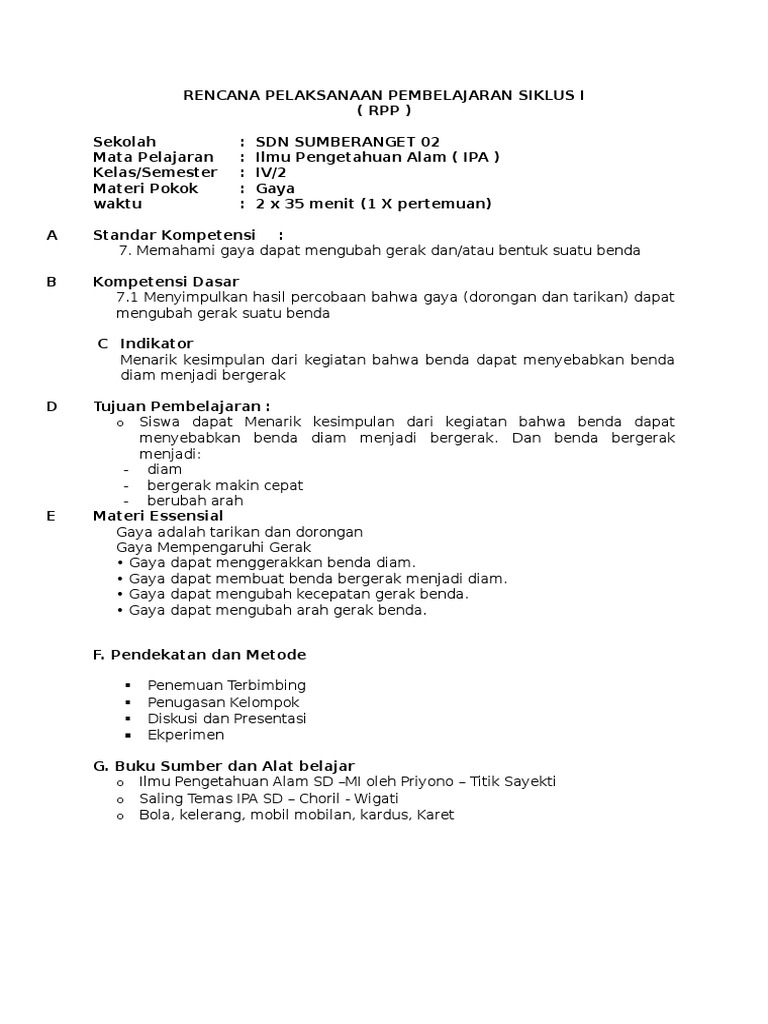 RPP DISCOVERY LEARNING | PDF | Sains & Matematika