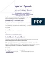 Reported Speech - Mind Map | PDF | Semantic Units | Language Families