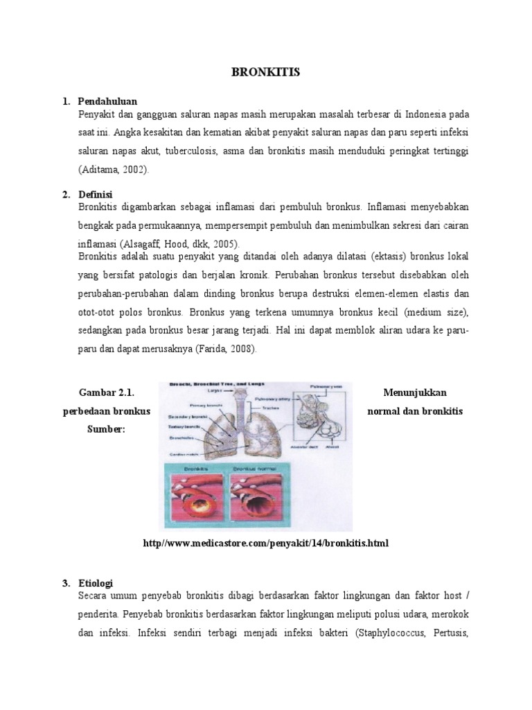BRONKITIS | PDF | Sains & Matematika