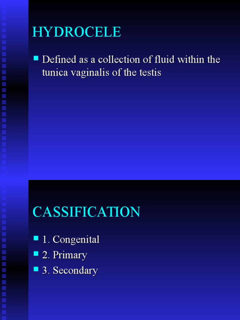 Hydrocele Varicocele Diseases And Disorders Medicine