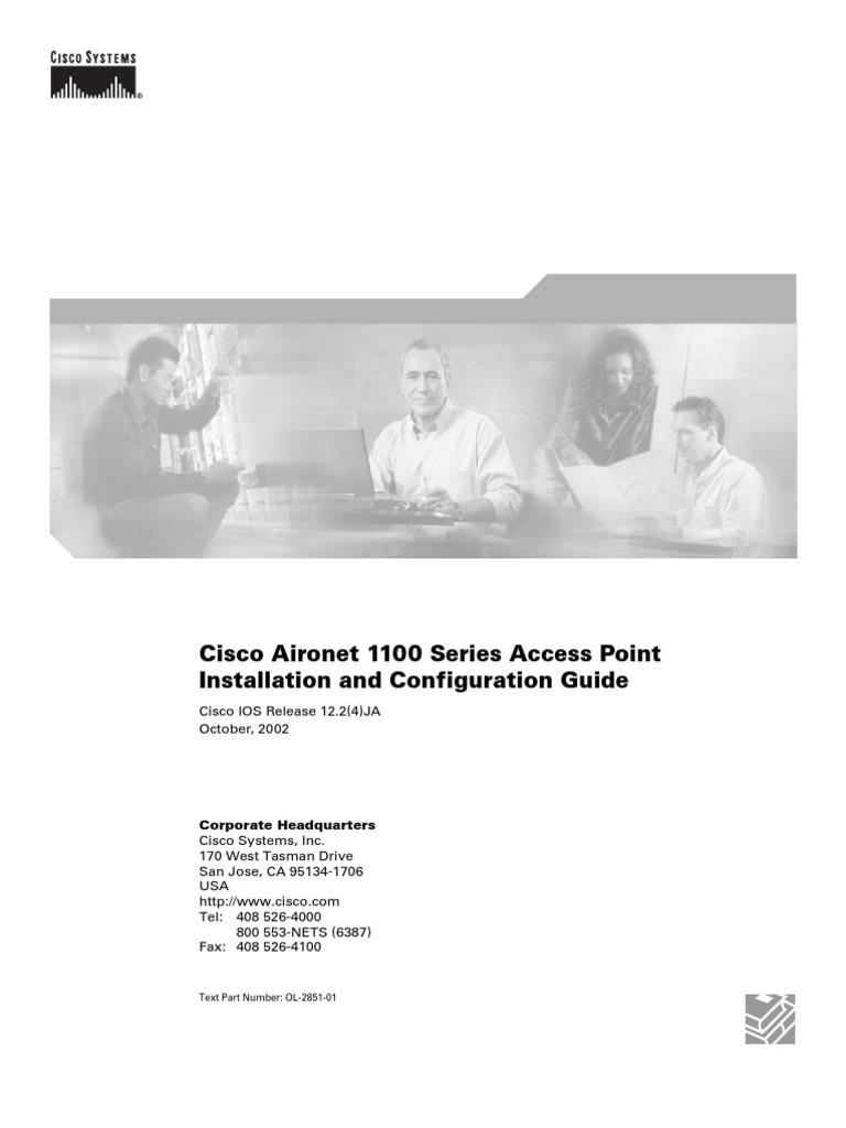 Cisco Aironet 1100 Series Access Point Installation and Configuration ...