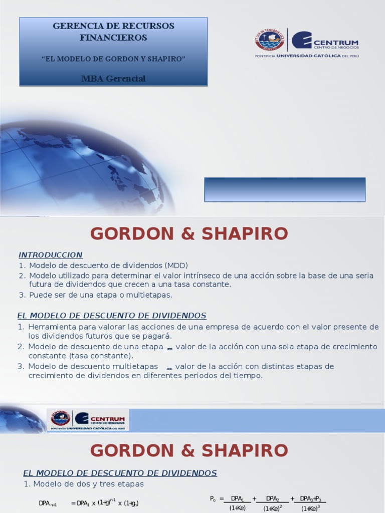 Modelo de Gordon-Shapiro | PDF | Compartir (Finanzas) | Inversiones