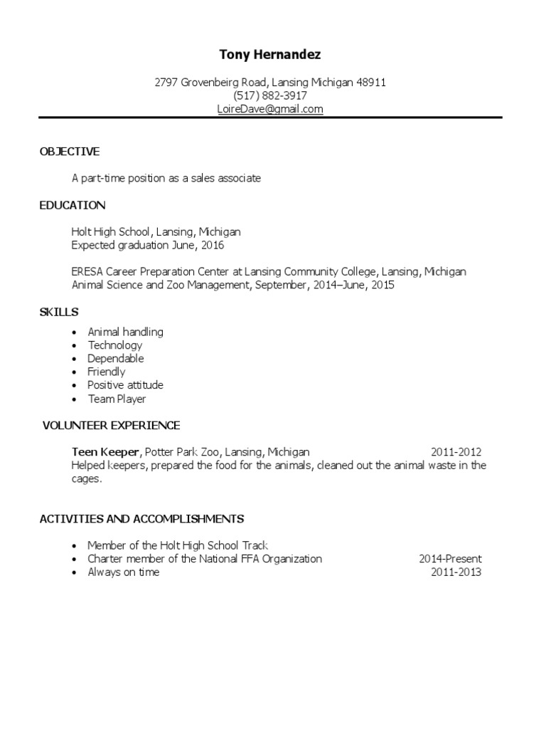 Animal Science Resume | PDF | Career & Growth | Cooking, Food & Wine