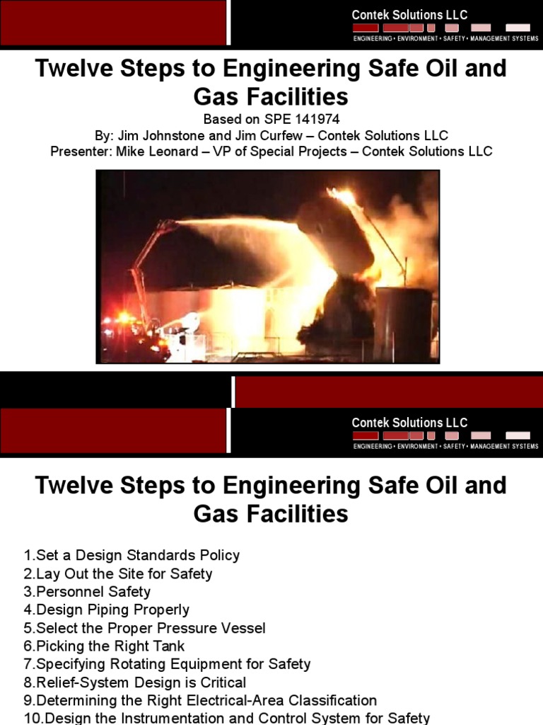 Engineering Safe Oil and Gas Facilities | PDF | Safety | Gases