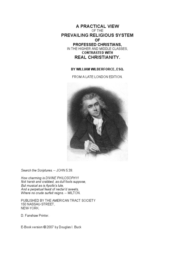 Wilberforce William A PRACTICAL VIEW OF THE PREVAILING RELIGIOUS SYSTEM ...