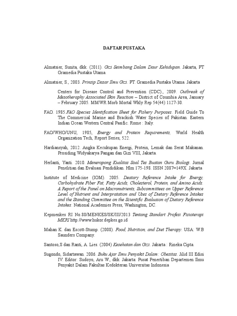 Dapus | PDF | Wellness