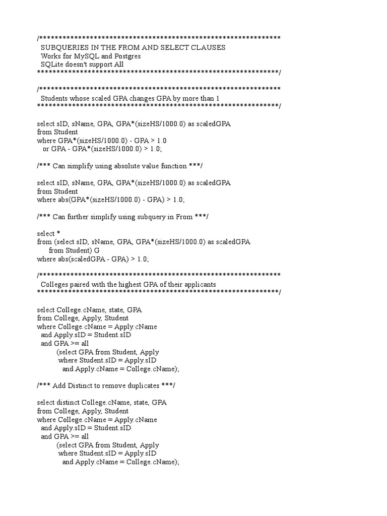 SQL Primjeri | PDF | Sql | Data Management Software