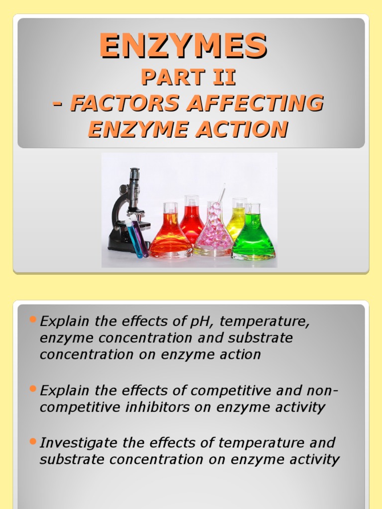 Enzyme Activity Factors | PDF | Enzyme Inhibitor | Active Site