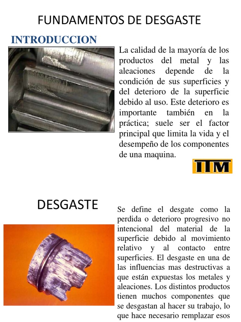 03 AFA - CAT - Desgaste | PDF | Corrosión | Fatiga (material)
