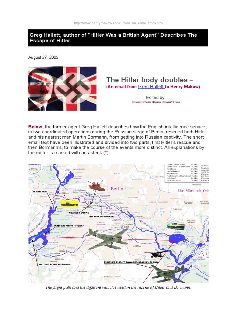 The Hitler Escape | PDF | Adolf Hitler | Nazi Germany