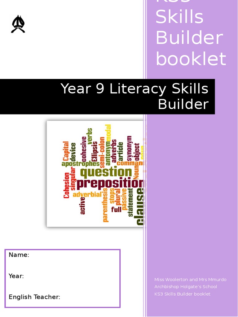 Skills - Builder - Booklet - Y9 Revised | PDF | Rules | Morphology