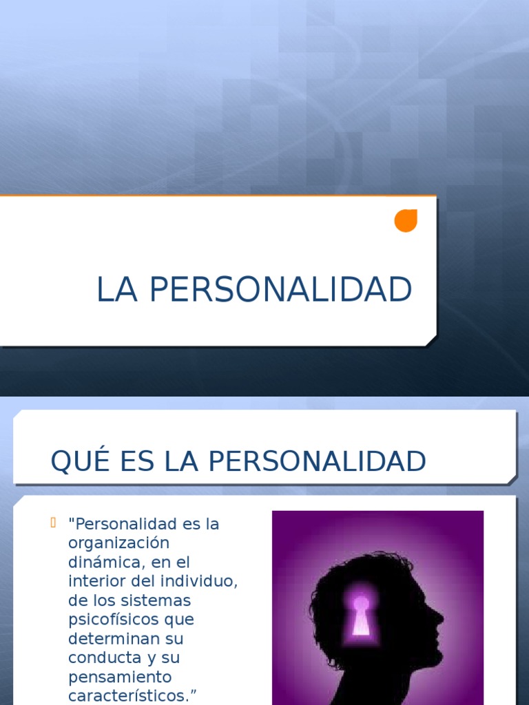 Definición y Tipos de Personalidad | PDF | Ciencias del comportamiento ...