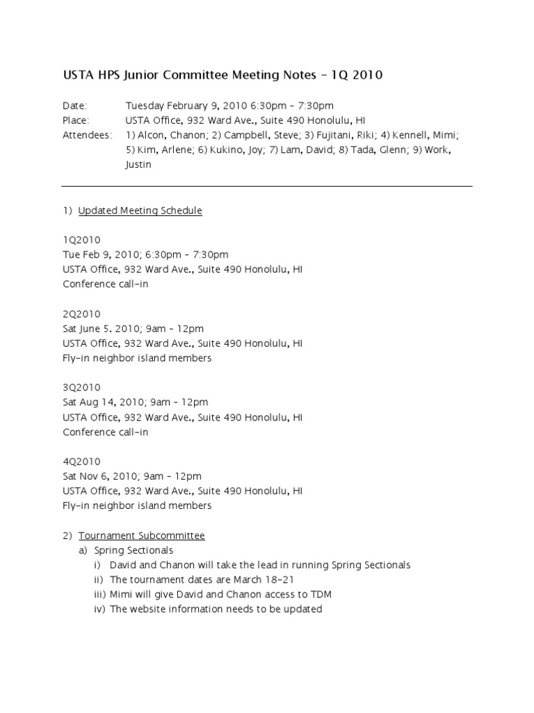 1Q2010 MTG Notes | PDF | Sports