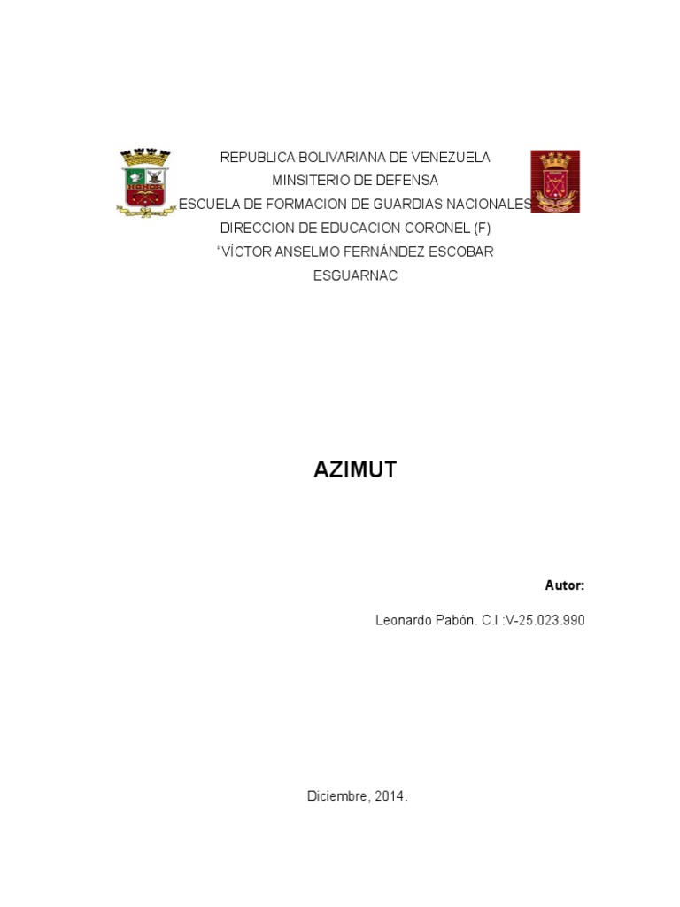 Introducción al concepto de acimut y sus aplicaciones en cartografía ...