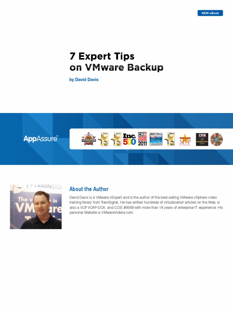 7 Expert Tips VMware Backup - 0 | PDF | Backup | Virtual Machine