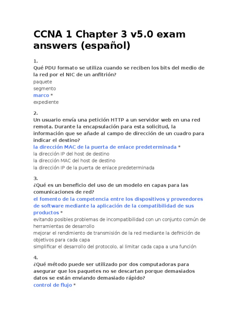 CCNA 1 Chapter 3 v5 | PDF