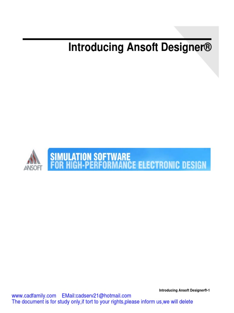 Ansoft Designer | PDF | Technology & Engineering