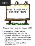 AHP Excel Template Guide | PDF | Applied Mathematics | Analysis