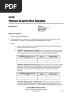 Facility Security Plan Template | PDF | Physical Security | Security