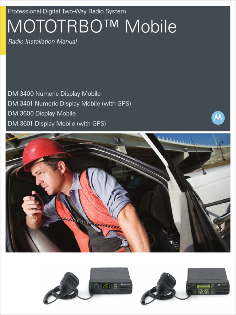 Externi Konektor Motorola Mototrbo DM Serie Instalacni Manual Anglicky ...
