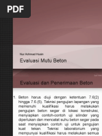 Tabel Konversi Umur Beton 3, 7, 21, 28 Hari | PDF