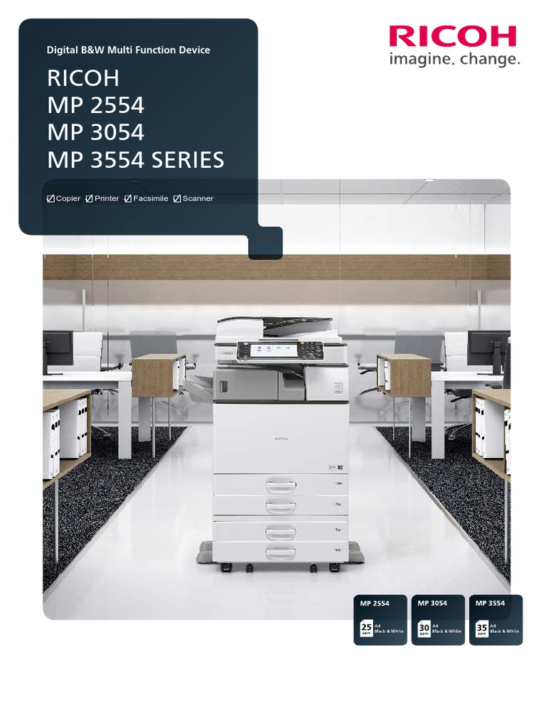 MP 2554SP 3054 3054SP 3354 3354SP | PDF | Image Scanner | Printer ...