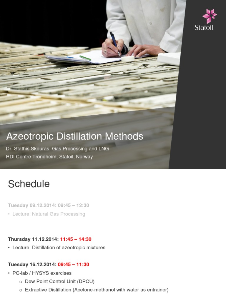 Azeotropic Distillation | PDF | Distillation | Unit Operations