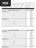 Sample Auto Workshop Job Card | PDF | Private Transport | Car Body Styles