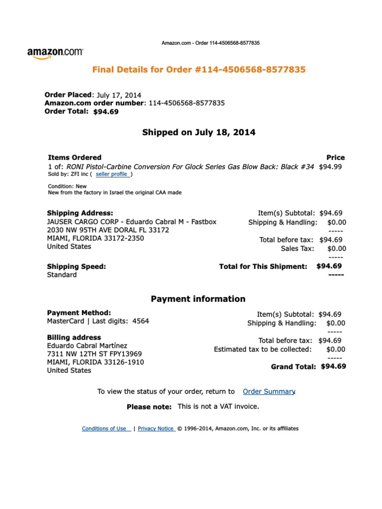 Amazon Invoice PDF | PDF | Invoice | Services (Economics)