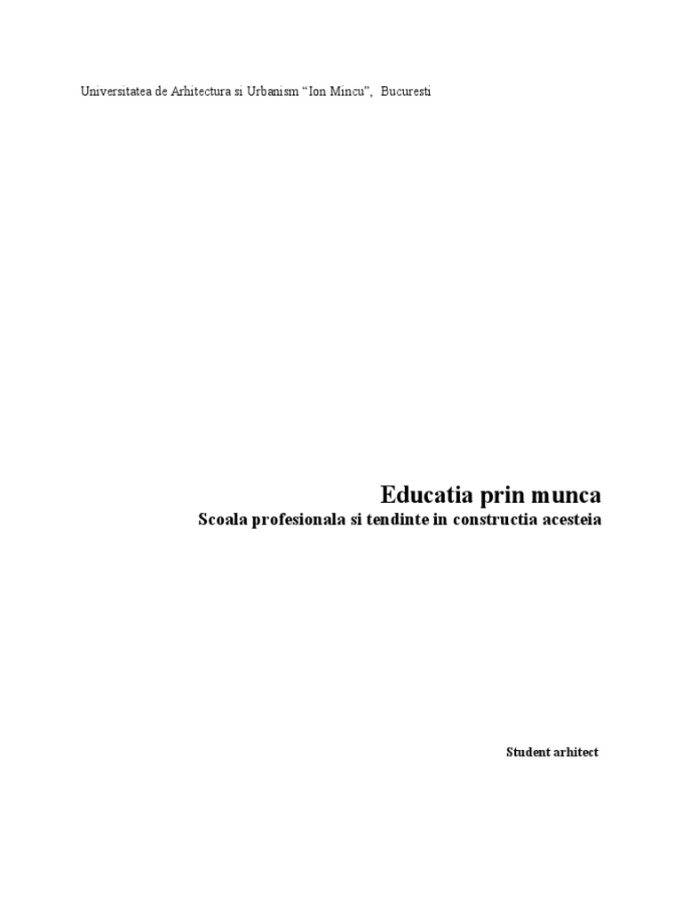 Plan Lucrare Disertatie | PDF