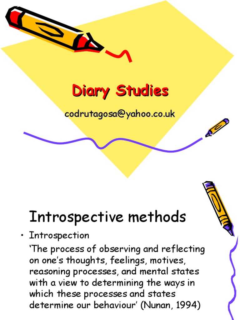 Diary Study Methods | PDF | Diary | Psychology