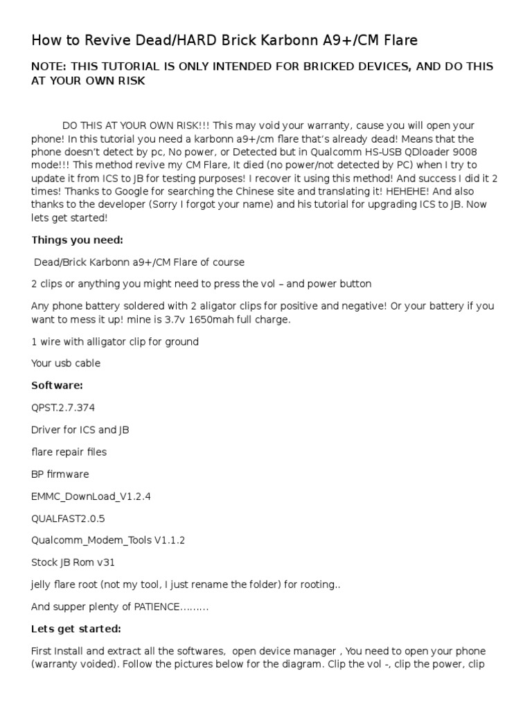 How To Revive Dead | PDF | Booting | Usb