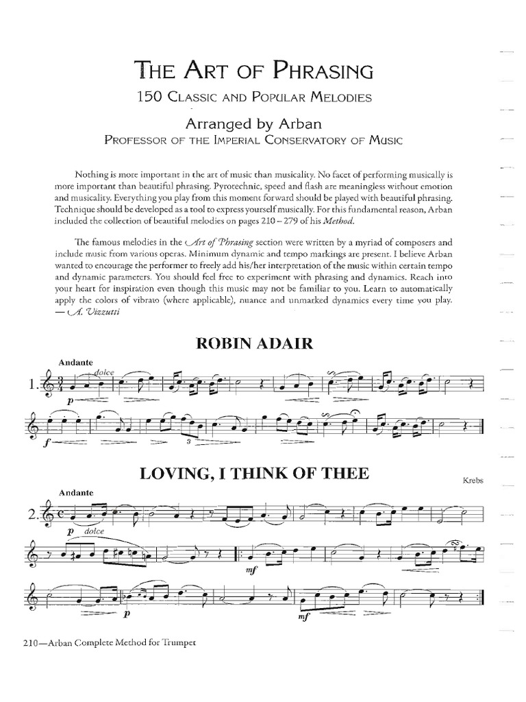 Lovingithinkofthee - Arban Complete Method For Trumpet | PDF