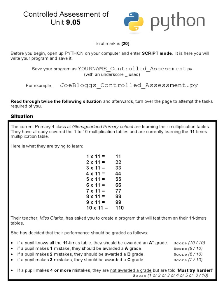 Python Controlled Assessment Task | PDF | Areas Of Computer Science ...